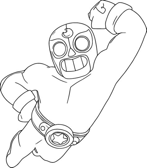 El Primo Brawl Stars Coloring Pages 100 Free Printable And Fun