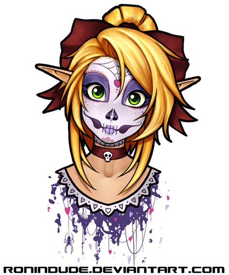 Sugar Skull Lin By Ronindude On Deviantart