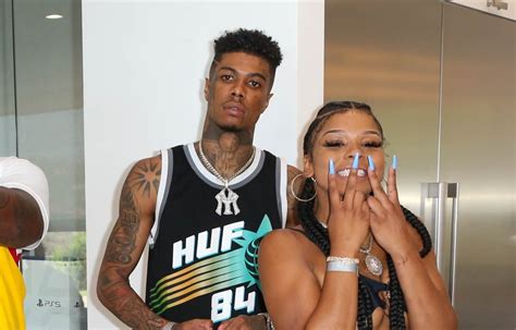 Blueface Watches As Chrisean Rock Fights Kicked Off Interview