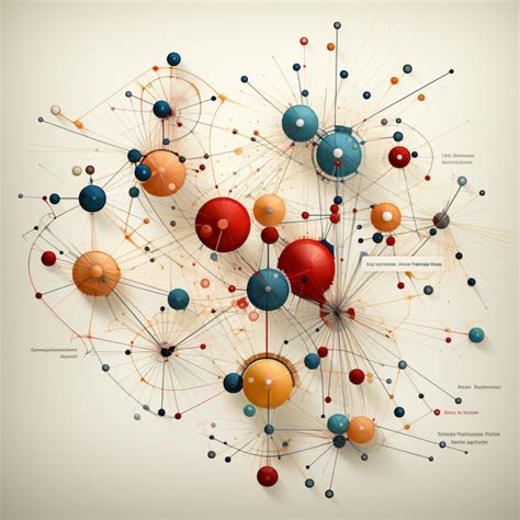 Premium Photo Colorful Network Graph Illustration Generative Ai