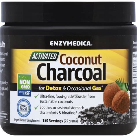 Enzymedica Charcoal Activated Coconut 75 G Delivery Or Pickup Near