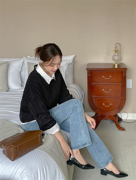 빅사이즈 이블렛 엔비오 길이별 부츠컷 데님팬츠 제이스타일