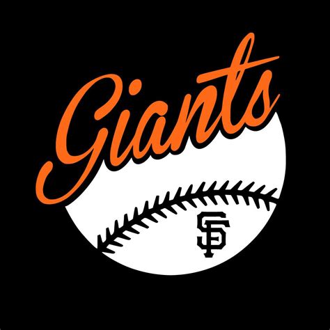 The San Francisco Giants Baseball Team Logo Is Shown In An Orange And