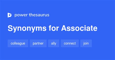 Associate Synonyms 3 357 Similar Words And Phrases