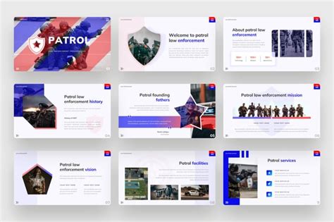Patrol Law Enforcement Powerpoint Template Incl Police And Battle Envato