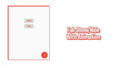 Fab Showhide With Animation In Sketchware Youtube