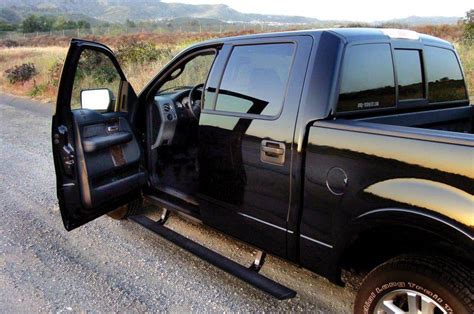 Amp Research 2004 2008 Ford F150 All Cabs Powerstep Black Black Ops