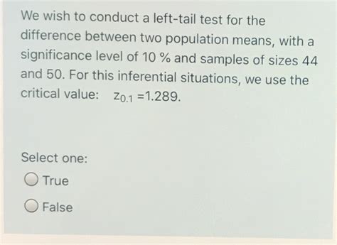 Solved We Wish To Conduct A Left Tail Test For The Chegg Com