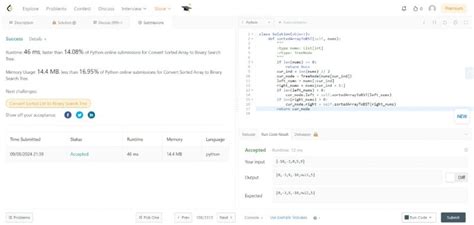 Srinithi R On Linkedin 7 Convert Sorted Array To Binary Search Tree
