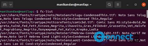 How To Find All Installed Fonts In Ubuntu Linux Via Terminal