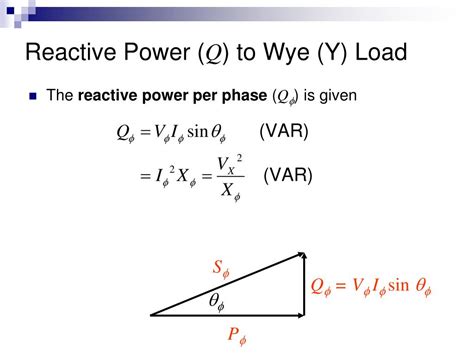 reactive power formula in 3 phase