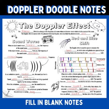 Doppler Effect Notes By The Science Studio TPT
