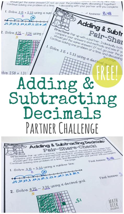 Adding Decimals On Grids