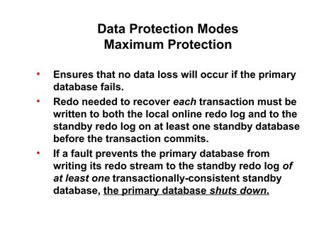 Oracle Dataguard Overview Ppt Databases Computer Software And Applications