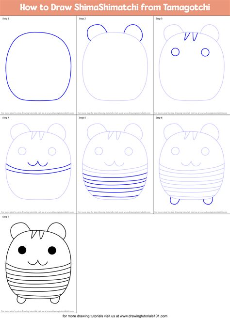 How To Draw Shimashimatchi From Tamagotchi Tamagotchi Step By Step