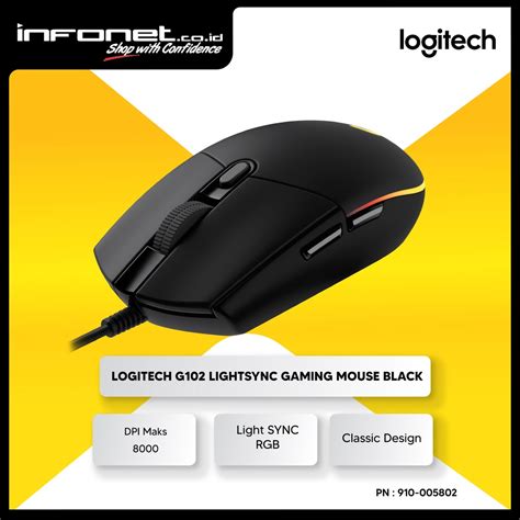 Jual Logitech G Lightsync Gaming Mouse Shopee Indonesia