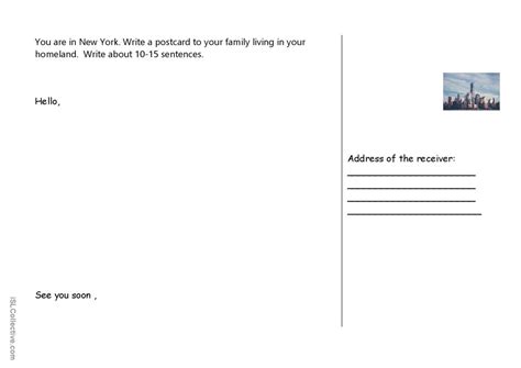 Postcard Writing Examples Ks1 At Mae Burley Blog