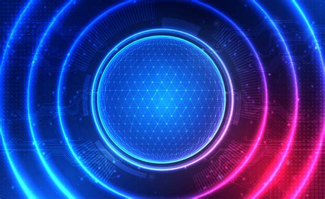 Digital Ai Big Data Technology Futuristic Blue Background Cyber Cloud Security Abstract Space