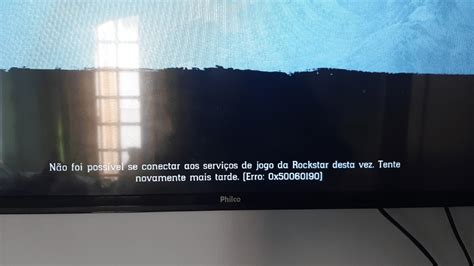 alguém sabe como resolver o problema de conexão 0x50060190 r