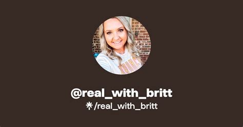 Real With Britt Linktree