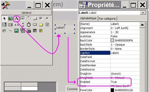 Activer désactiver un label en VB VB et antérieur