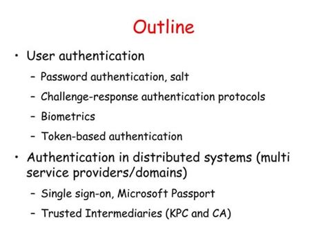authentication systems ppt
