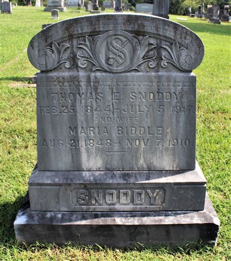 Thomas Edward Snoddy 1844 1917 Find A Grave Memorial