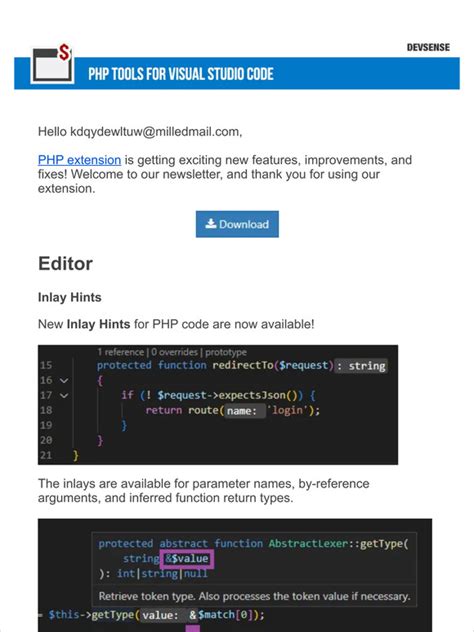 DevSense New Features For PHP In VS Code March Milled