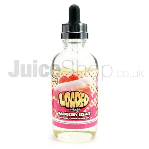 Raspberry Eclair E Liquid By Loaded 100ml Juice Shop® Uk