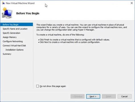 Setup A Virtual Machine With Windows 10 Hyper V