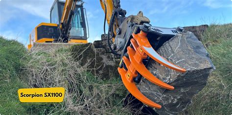 Mde Scorpion Sx1100 Excavator Grapple Morton Equipment