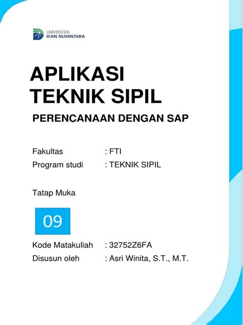 Modul 9 Program Sap 2000 Pdf