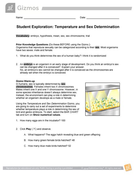 Temp Sex Determination SE Name Date Studocu
