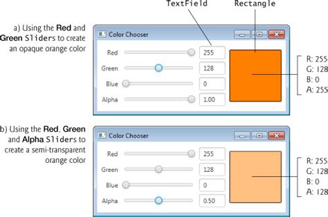 265 Color Chooser App Property Bindings And Property Listeners Java