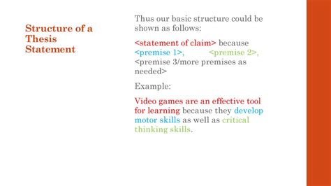 Generating Ideas Stating A Thesis And Organizing Your Ideas Ppt Download