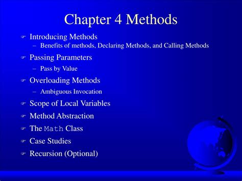 Ppt Chapter 4 Methods Powerpoint Presentation Free Download Id722519