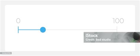 Slider With Indicators Ui Element Template Stock Illustration