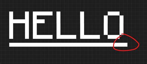 help with underline r fontforge
