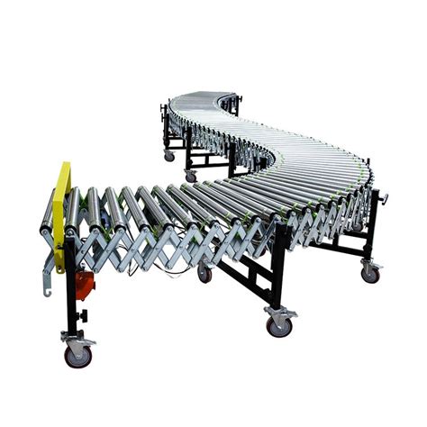 Unpowered Gravity Idler Interroll Roller Conveyor With Locking Universal Wheel For Sale