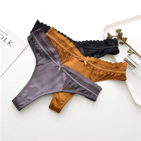 무료 배송 레이스 끈 팬티 여성 속옷 스포츠 끈 섹시한 여성 란제리 섹시한 레이스 새틴 문자열 귀여운 여성 팬티 AliExpress