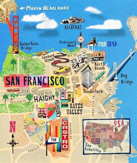 San Francisco Attractions Map