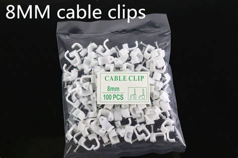 Round Cable Clips 8mm 100pcs Ebaaba
