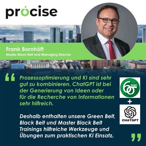 Unsere Lean Six Sigma Trainings Enthalten Jetzt Auch Werkzeuge Für Den Einsatz Von Künstlicher