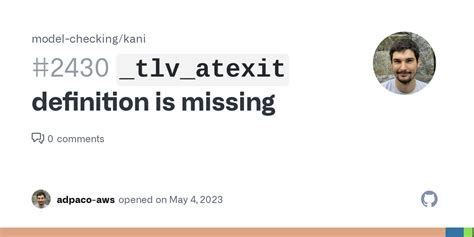 `tlvatexit` Definition Is Missing · Issue 2430 · Model Checkingkani