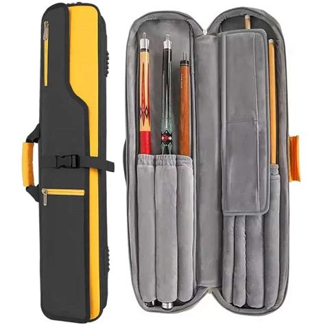 Custodia Per Stecca Biliardo 3c 4p Nero Giallo