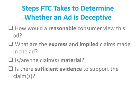 Ppt Deceptive False Unfair Advertising Powerpoint Presentation Free Download Id 2016556