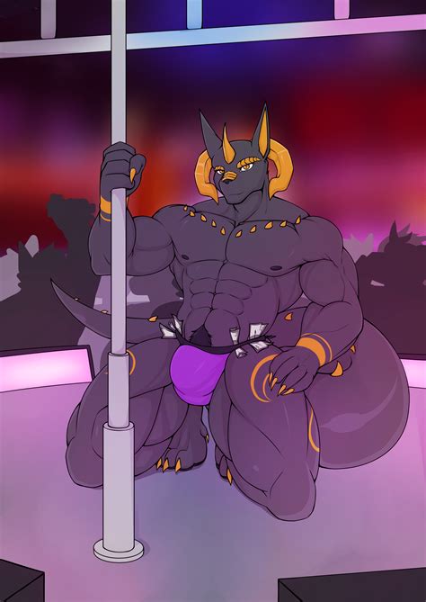 Rule 34 Absurd Res Anthro Anubis Black Body Black Fur Canid Canine