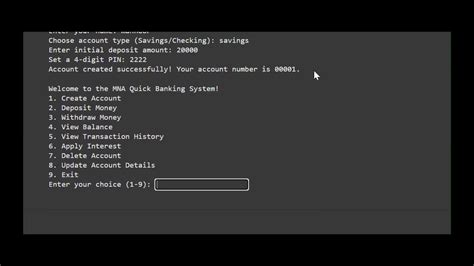 Simple Banking System Python Basic Youtube
