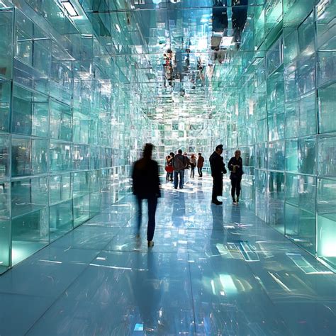 Interactive Space Architecture Premium Ai Generated Image