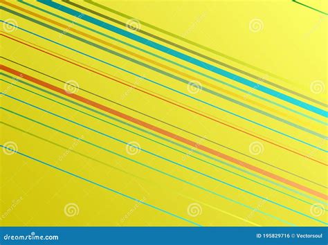 Random Color Lines Vector Illustration Stock Vector Illustration Of